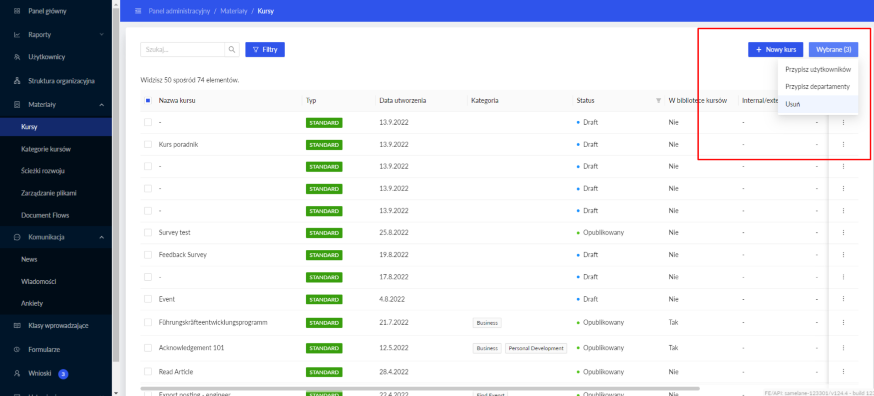 Assigning users to the course | Samelane