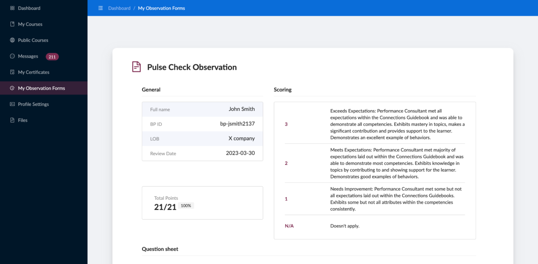 Observation Forms | Samelane